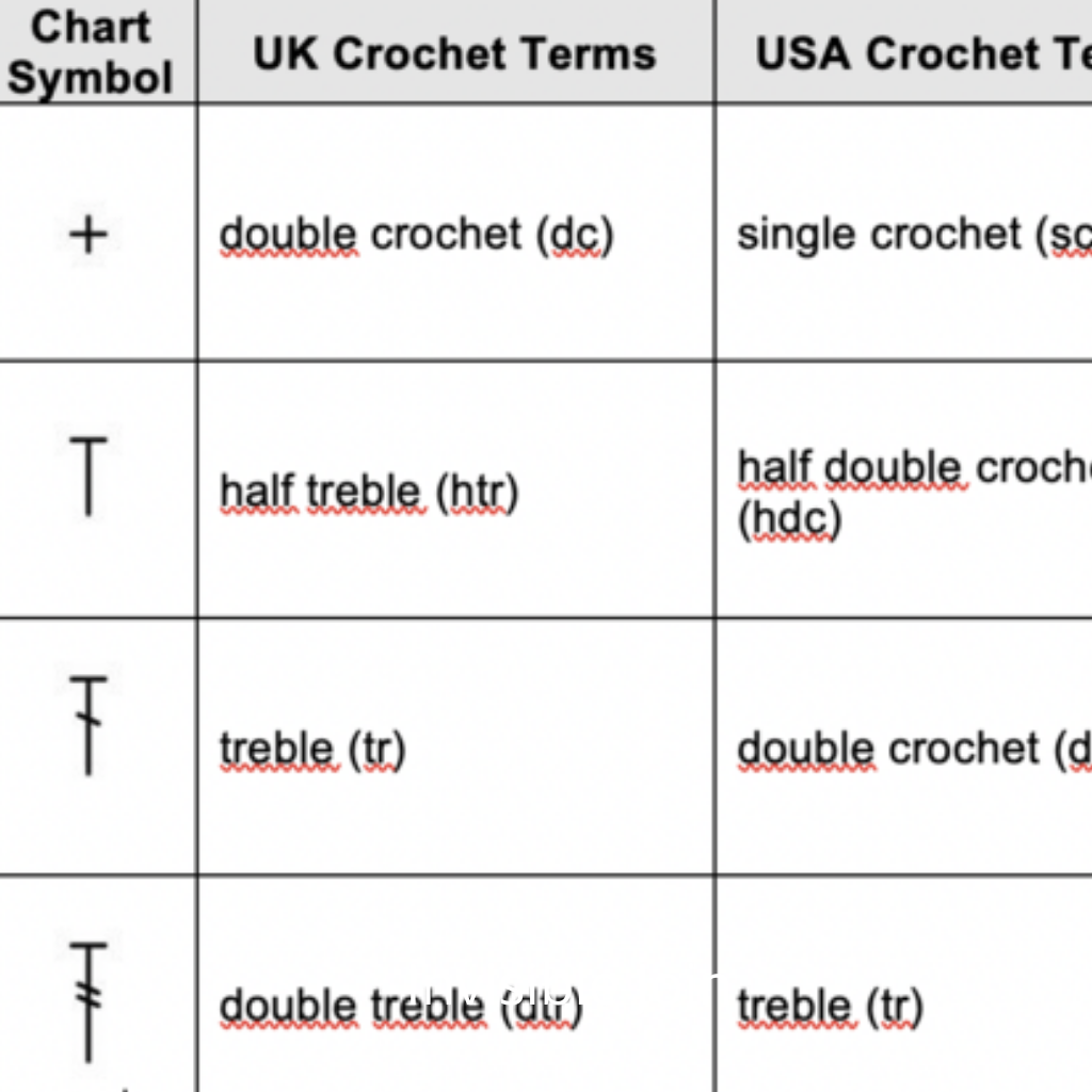 Crochet abbreviation UK and USA terms, crochet class – The Crafty Rock ...
