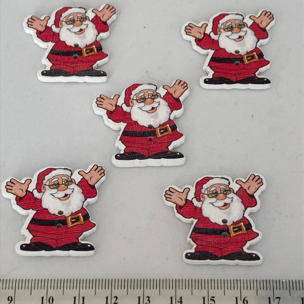 Christmas Buttons, wooden buttons. art and craft christmas supplies ...